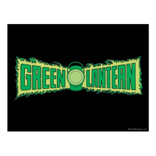 Green Lantern Letters 1 Postcard | Zazzle.co.uk