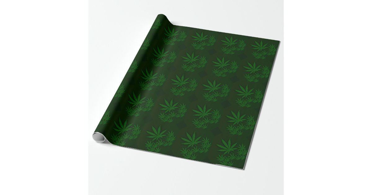 Green Weed Wrapping Paper | Zazzle