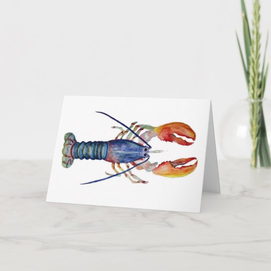Greeting Card, Lobster Card | Zazzle.co.uk