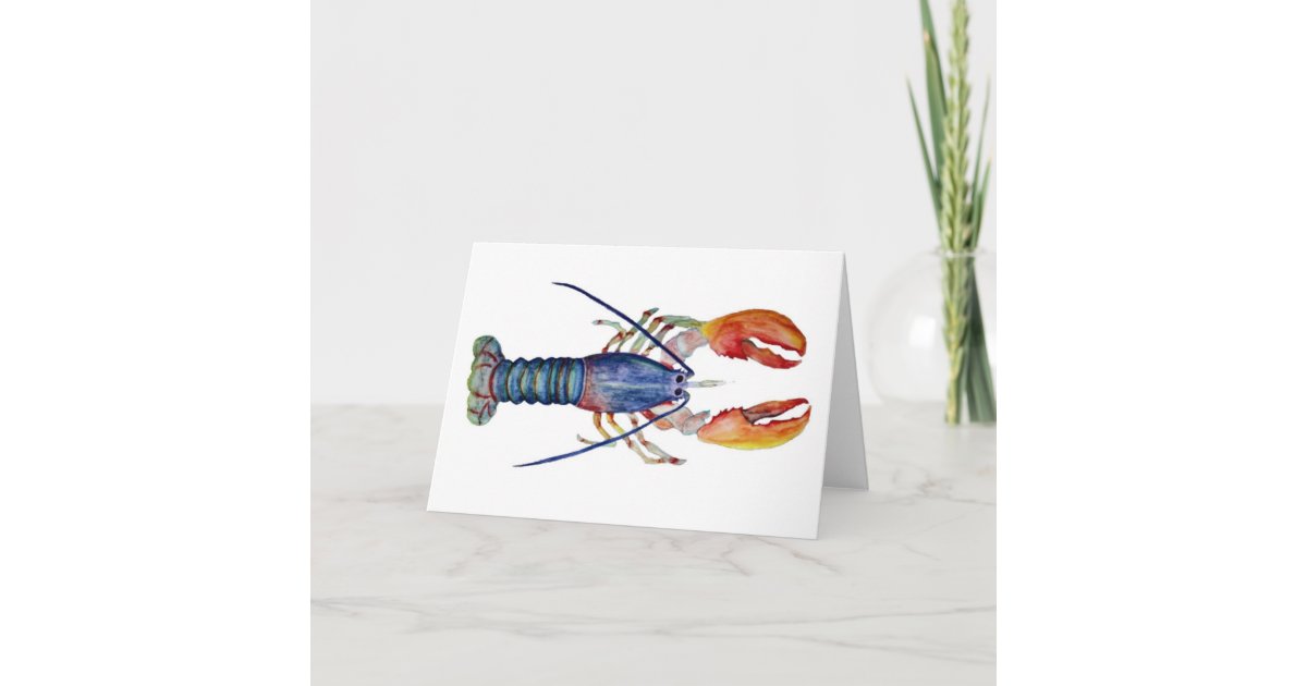 Greeting Card, Lobster Card | Zazzle