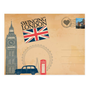 Greetings From London Postcards | Zazzle UK
