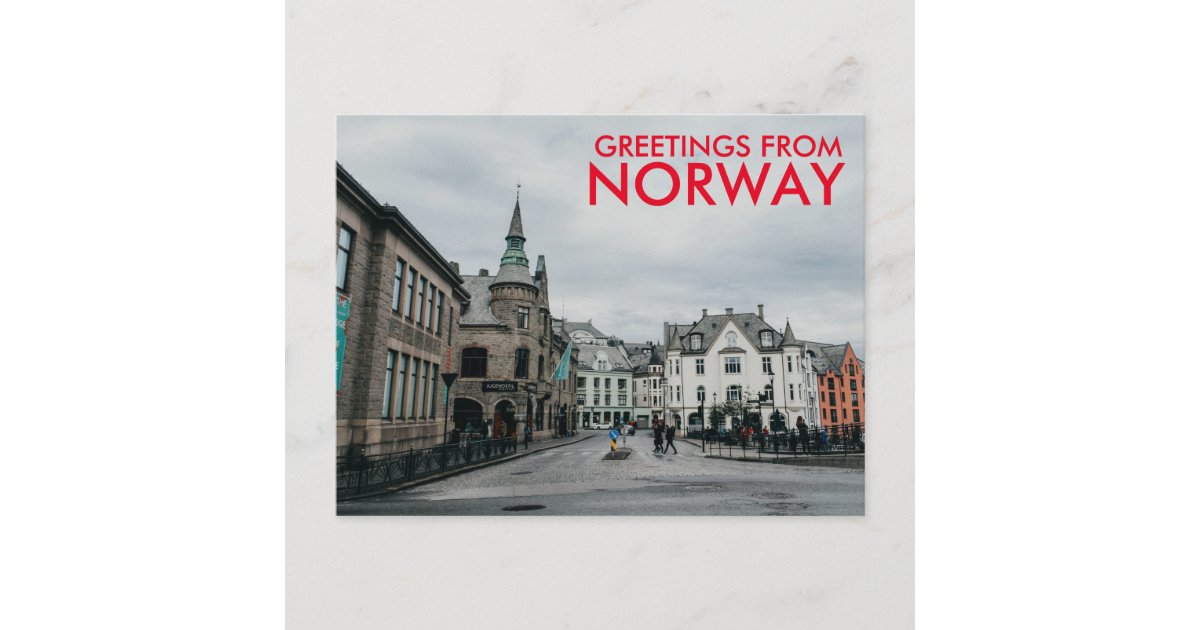 Greetings from Norway Postcard | Zazzle