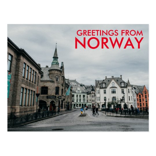 Greetings from Norway Postcard | Zazzle.co.uk