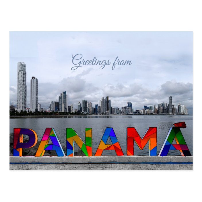Greetings from Panama Postcard | Zazzle.co.uk