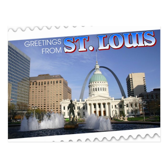 Greetings from St. Louis, Missouri Postcard | Zazzle.co.uk