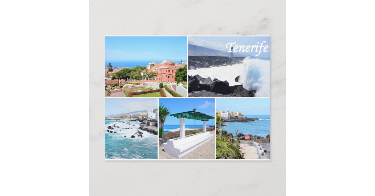Greetings from Tenerife postcard | Zazzle