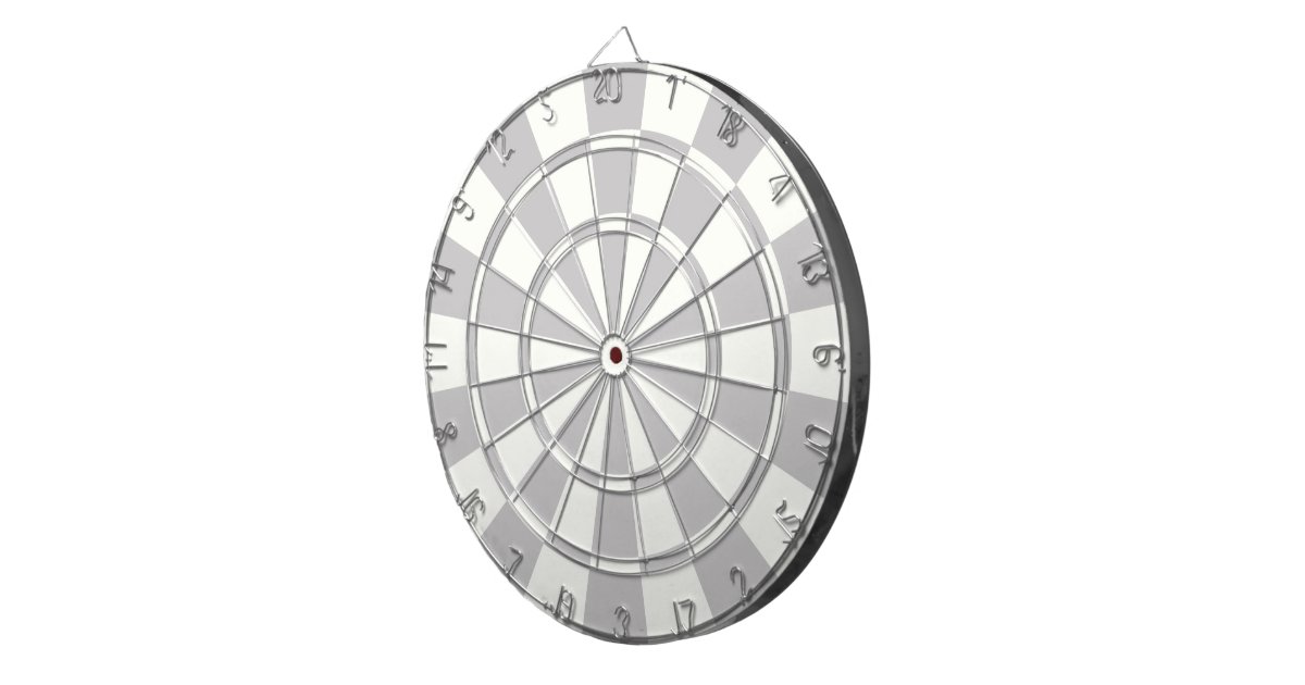 Grey And White Dartboard | Zazzle