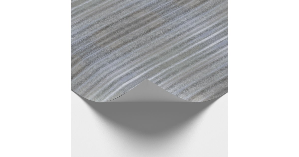 Grey Fluted Fiberglass Texture Wrapping Paper | Zazzle