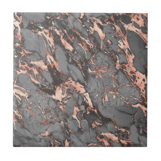 Grey gold rose marble modern design tile | Zazzle.co.uk