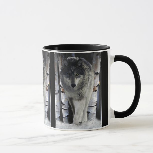 Wolf Coffee & Travel Mugs | Zazzle UK
