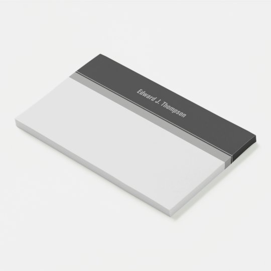 Grey Simple Border Post-it Notes | Zazzle.co.uk
