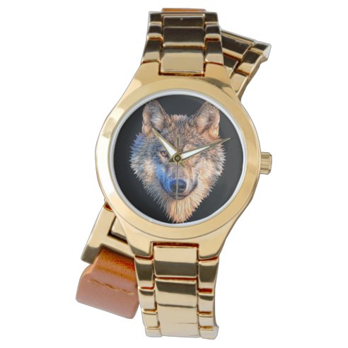 Wolf Wrist Watches | Zazzle UK