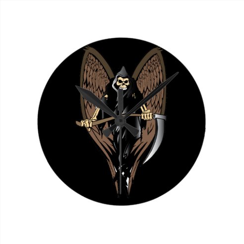 Grim Reaper Wall Clocks | Zazzle UK
