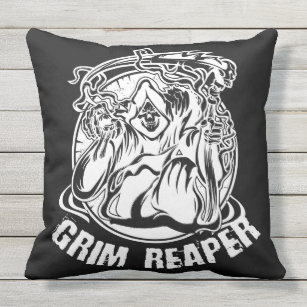 Grim Reaper Cushions - Decorative & Throw Cushions | Zazzle UK