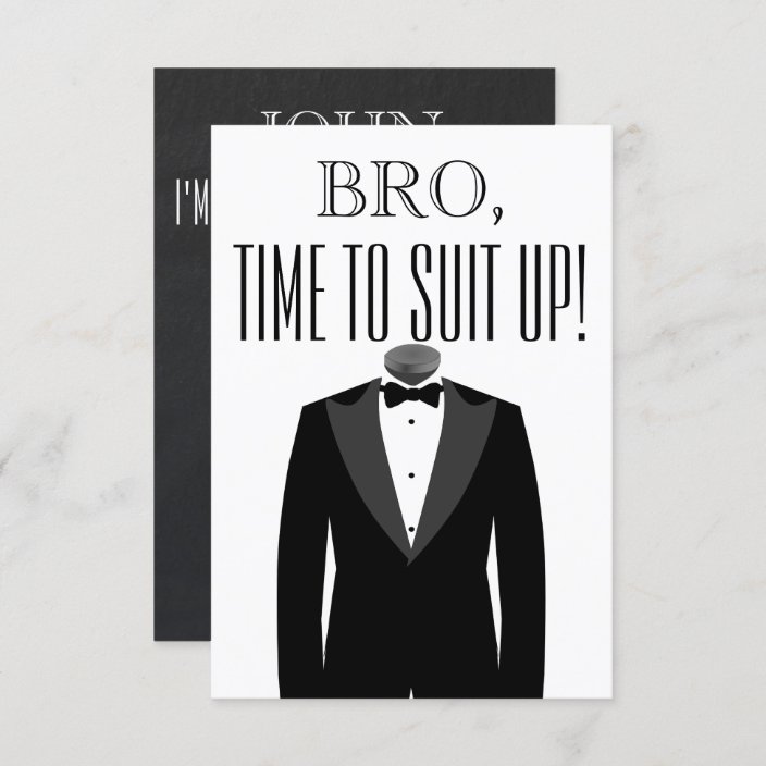 Groomsman or Best Man Proposal Invitation | Zazzle.co.uk