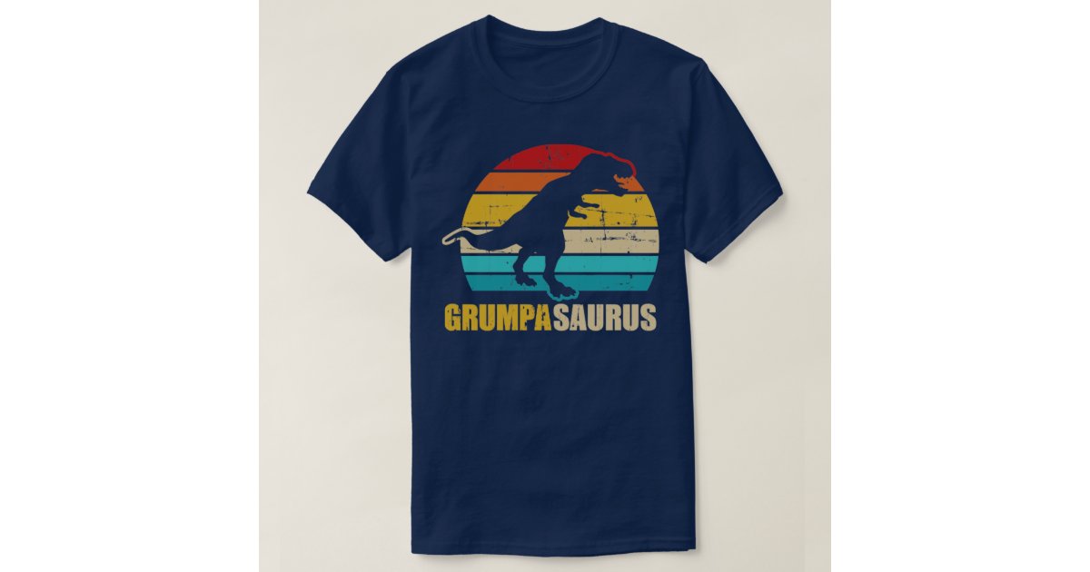 Grumpasaurus vintage retro grandpa T-Shirt | Zazzle
