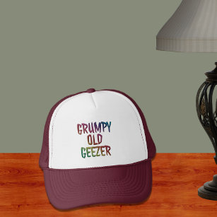 Grumpy Old Man Hats & Caps | Zazzle UK