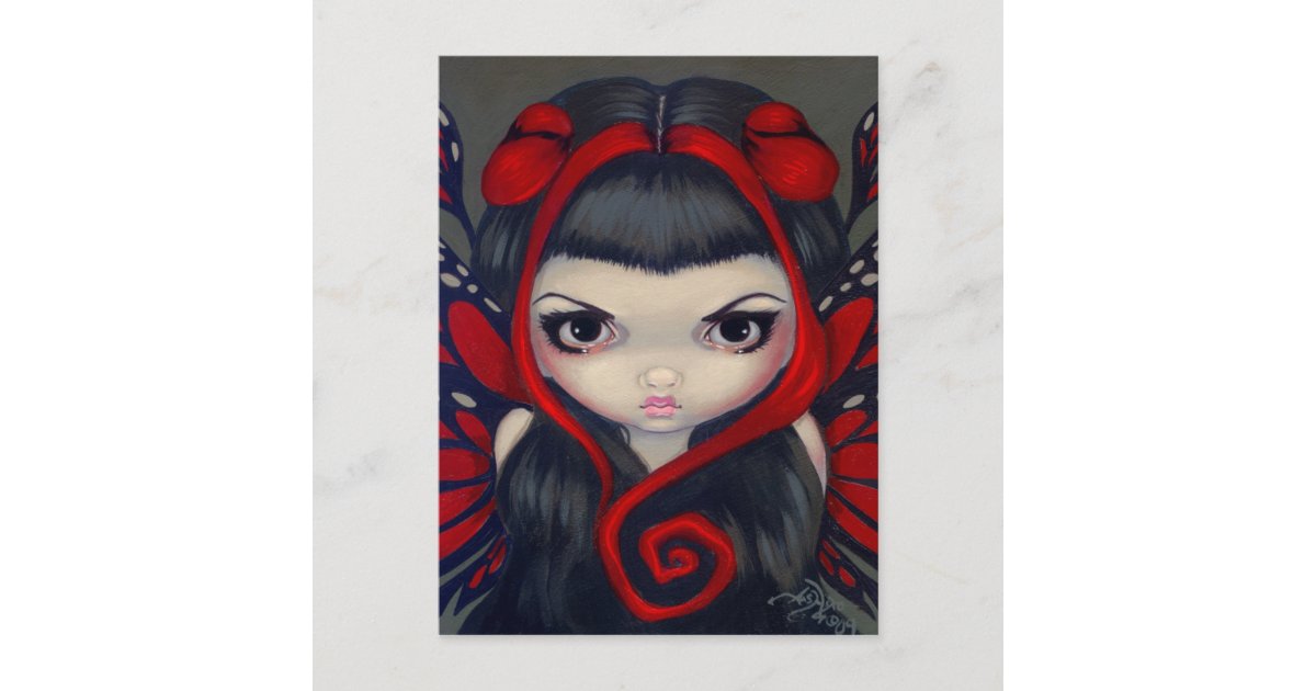 "Grumpy Red Fairy" Postcard | Zazzle
