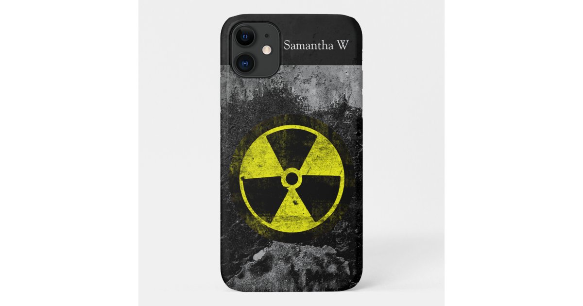 Grunge Radioactive Symbol Case-Mate iPhone Case | Zazzle