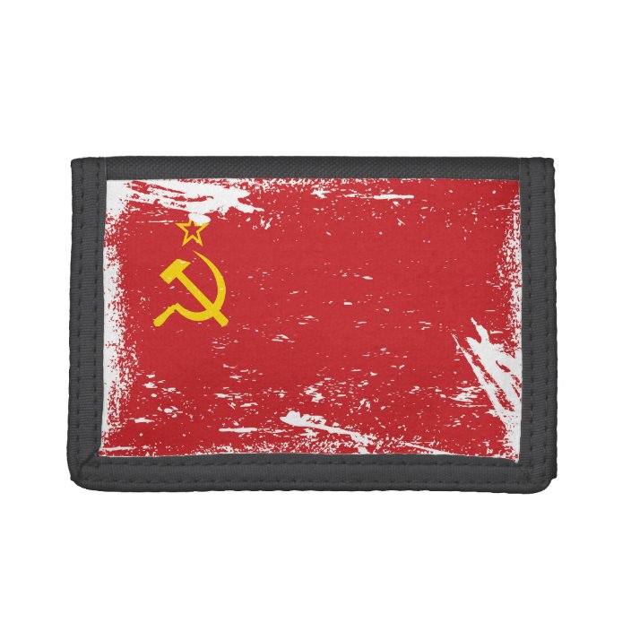 Grunge Soviet Union Flag - USSR Tri-fold Wallet | Zazzle.co.uk