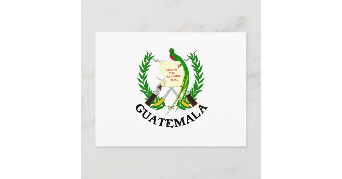 GUATEMALA - emblem/flag/coat of arms/symbol Postcard | Zazzle