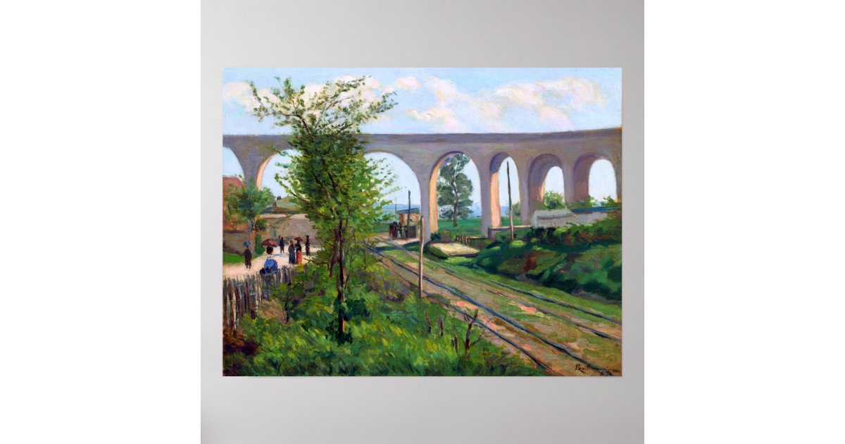 Guillaumin - Arcueil Aqueduct At Sceaux Railroad Poster | Zazzle