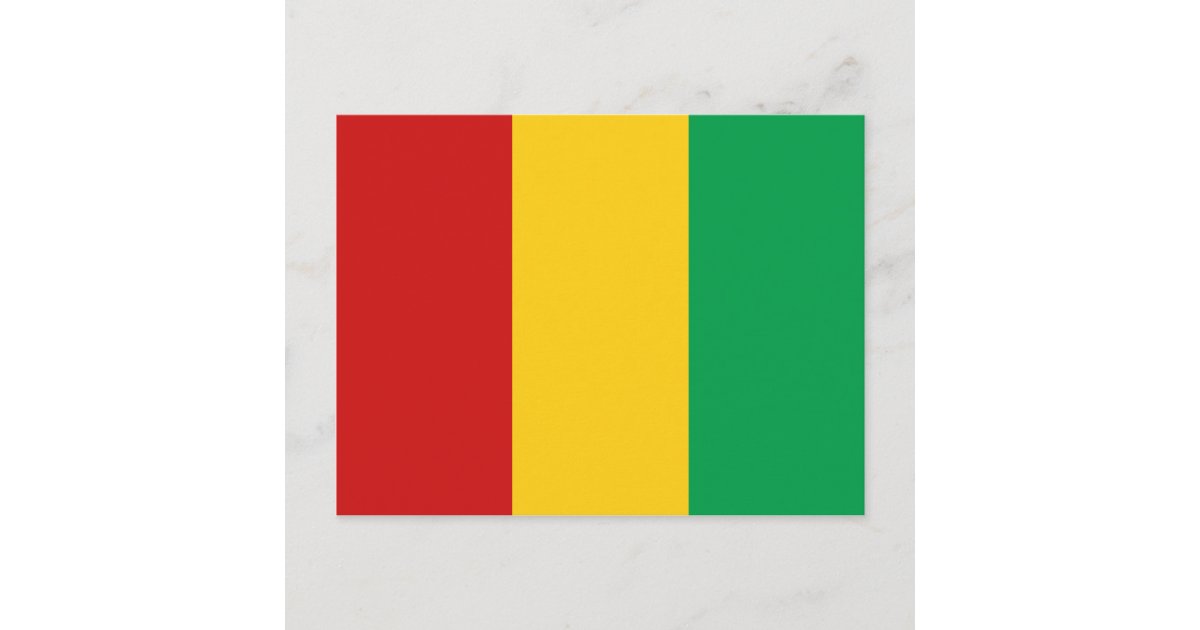 Guinea-Conakry Flag Postcard | Zazzle
