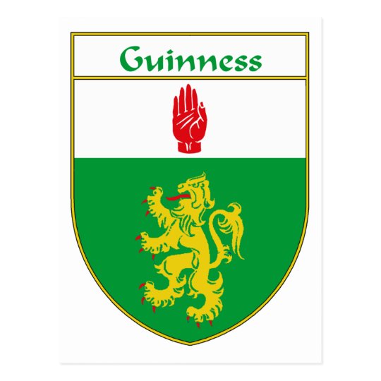 Guinness Coat of Arms/Family Crest Postcard | Zazzle.co.uk