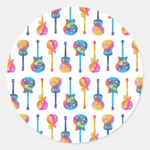 Acoustic Guitar Stickers & Labels | Zazzle UK