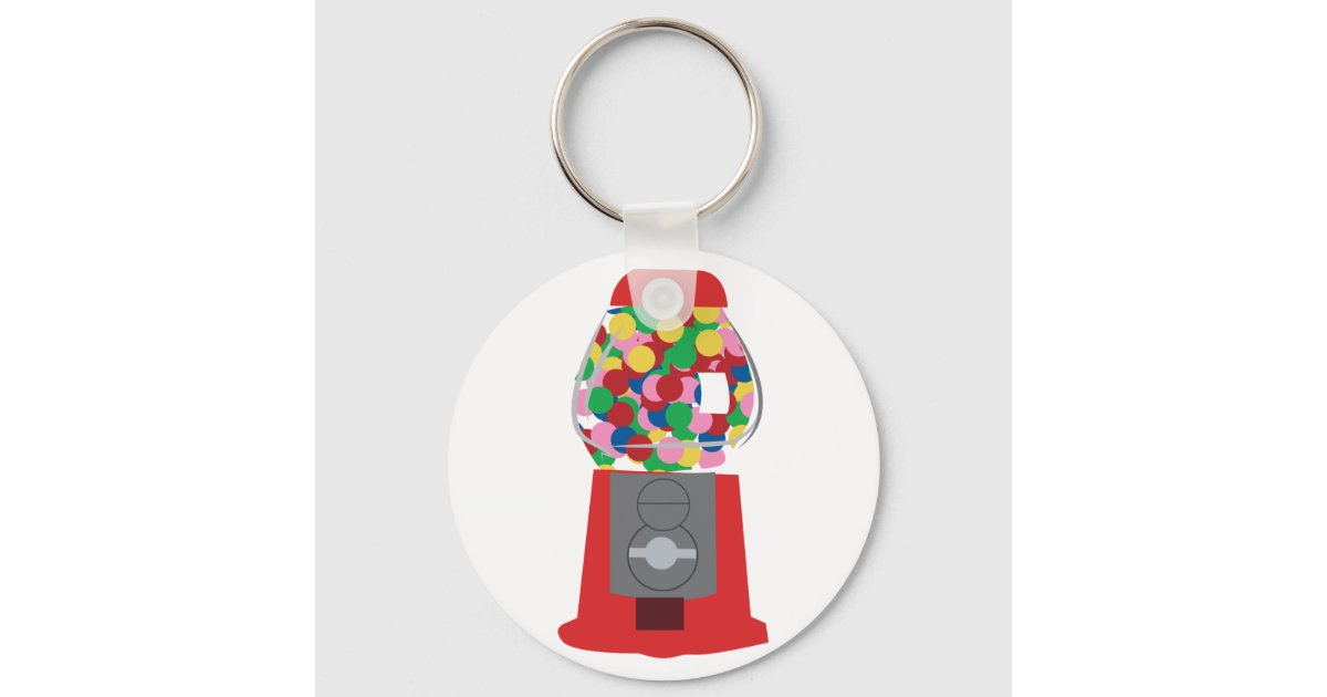Gumball Machine Key Ring | Zazzle