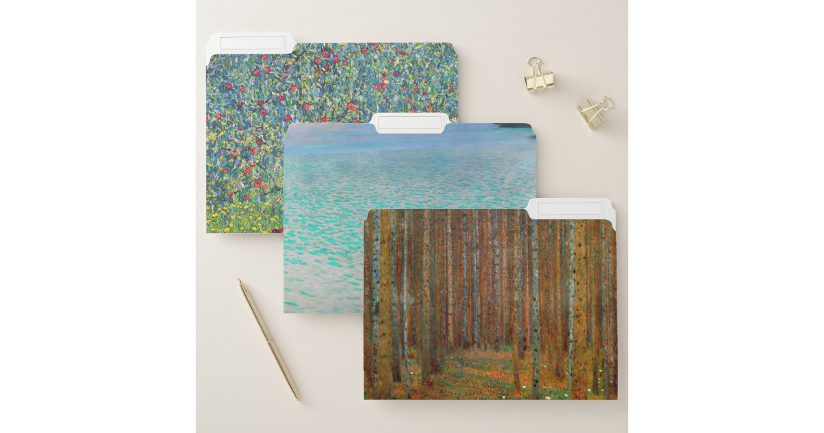 Gustav Klimt - Nature/Landscape Selection File Folder | Zazzle