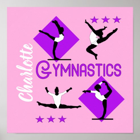 Girls Gymnastics Posters & Prints | Zazzle UK