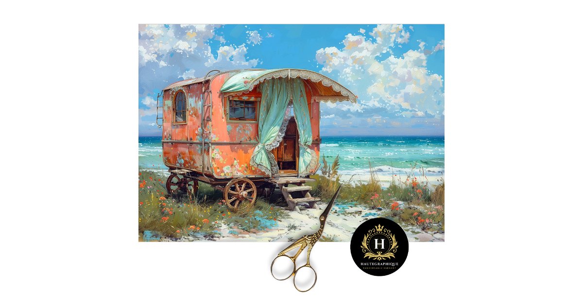 Gypsy Caravan Decoupage Tissue Paper | Zazzle