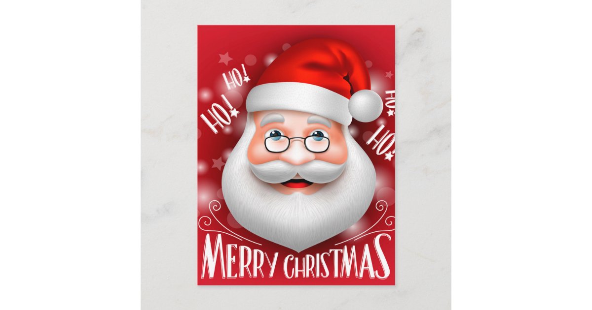 Ha Ha Merry Christmas Postcard | Zazzle