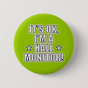 Hall Monitor Badges & Pins | Zazzle UK