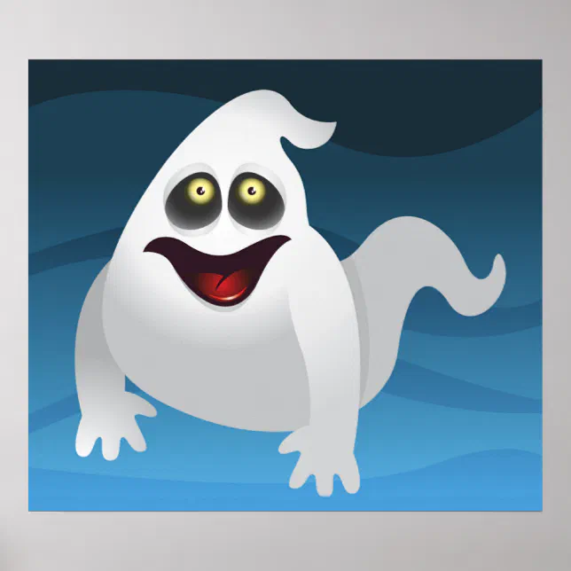 Halloween Ghost poster | Zazzle