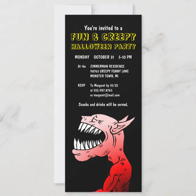 Halloween Ghoul Party Invitation | Zazzle