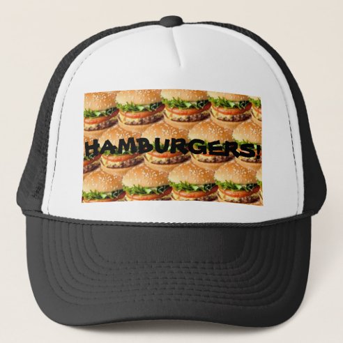 Burger Hats & Caps | Zazzle UK