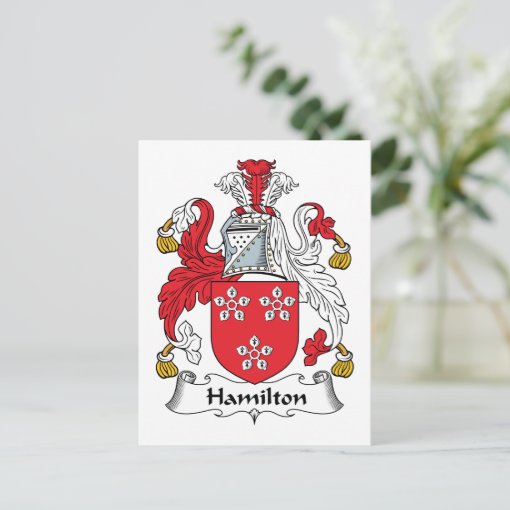Hamilton Family Crest Postcard | Zazzle