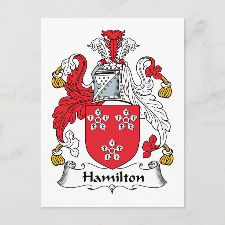 Hamilton Family Crest Postcard | Zazzle