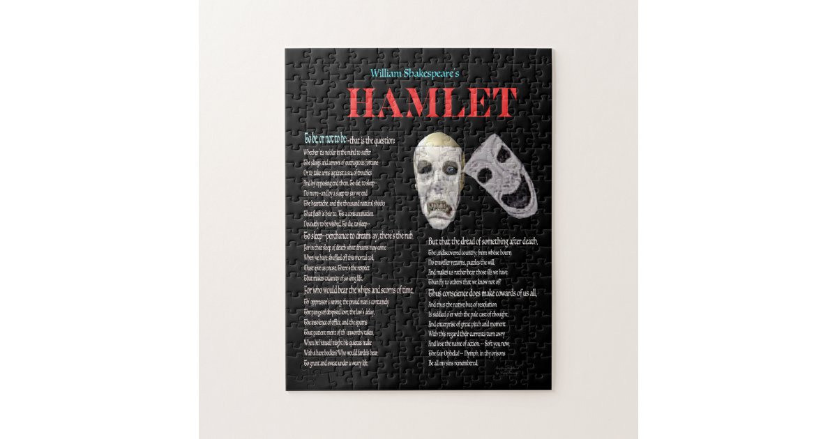 Hamlet To be or not to be Jigsaw Puzzle | Zazzle