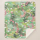 Hand Painted Cactus: Desert Green Sherpa Blanket | Zazzle