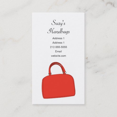 Handbag Business Cards | Zazzle UK