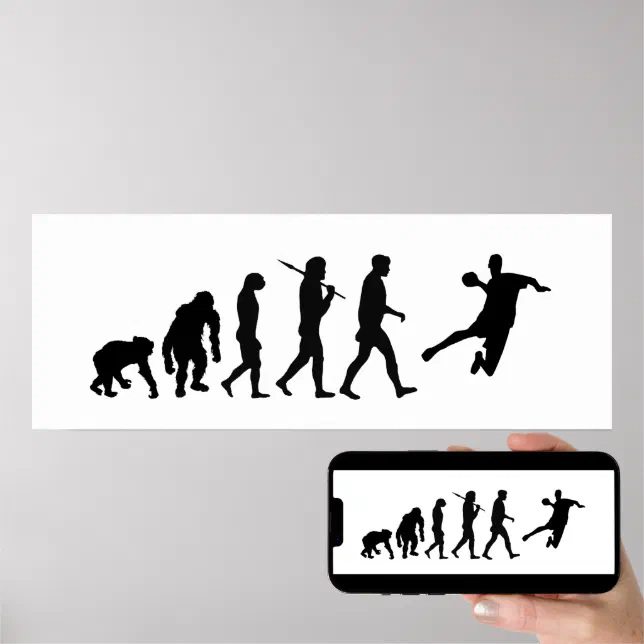 Handball Huge Poster - handball evolution of sport | Zazzle