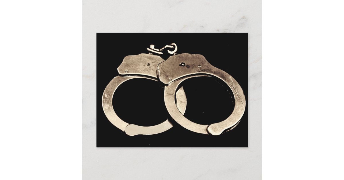 Handcuffs Postcard | Zazzle