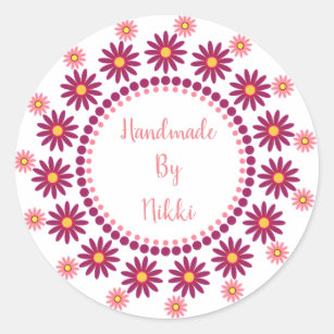 Handmade By Stickers & Labels | Zazzle UK
