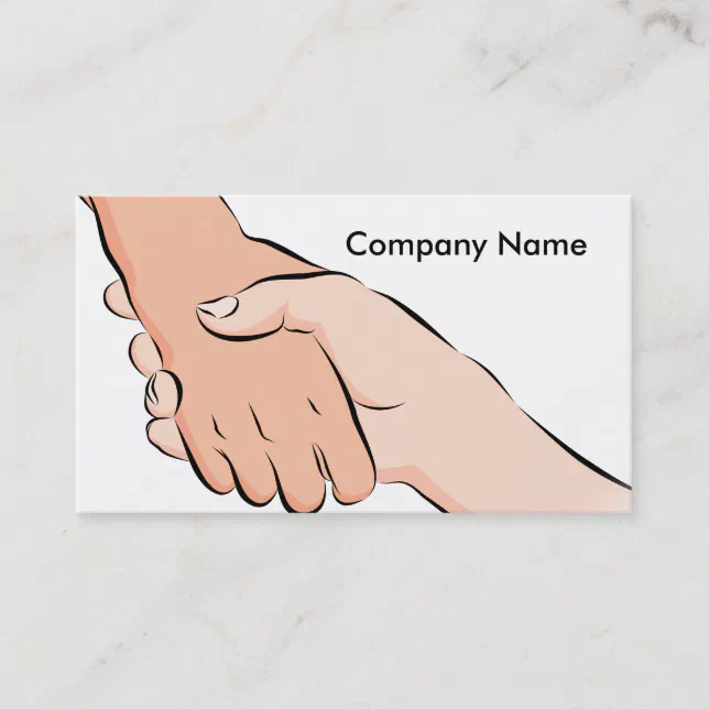 Handshake Hands Business Card | Zazzle