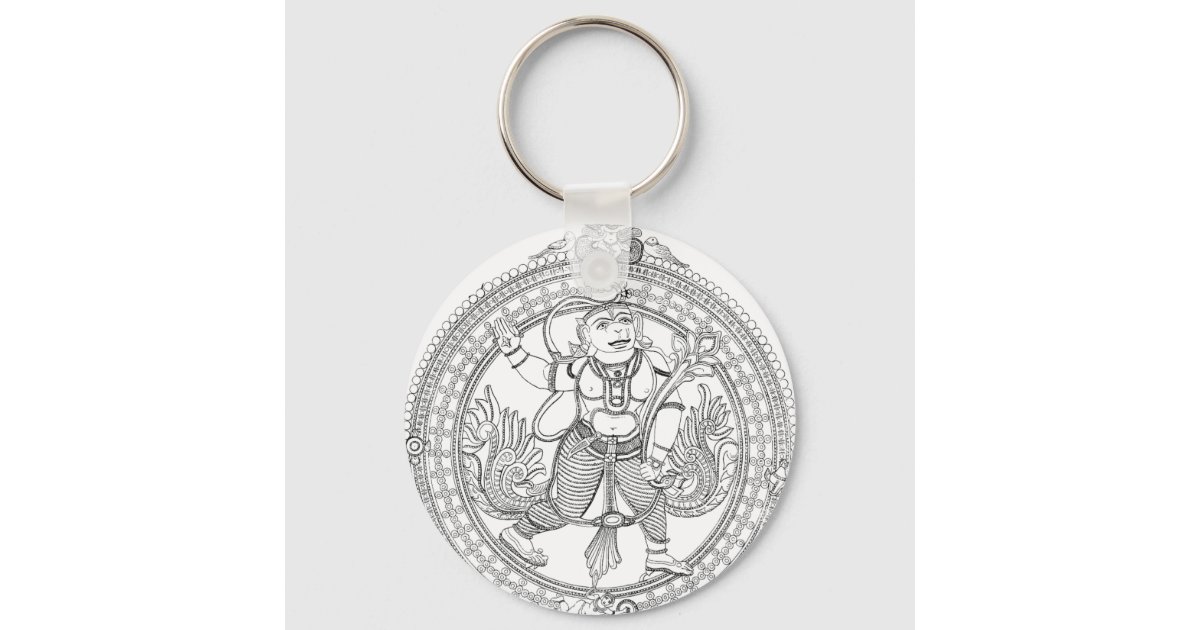 Hanuman Key Ring | Zazzle