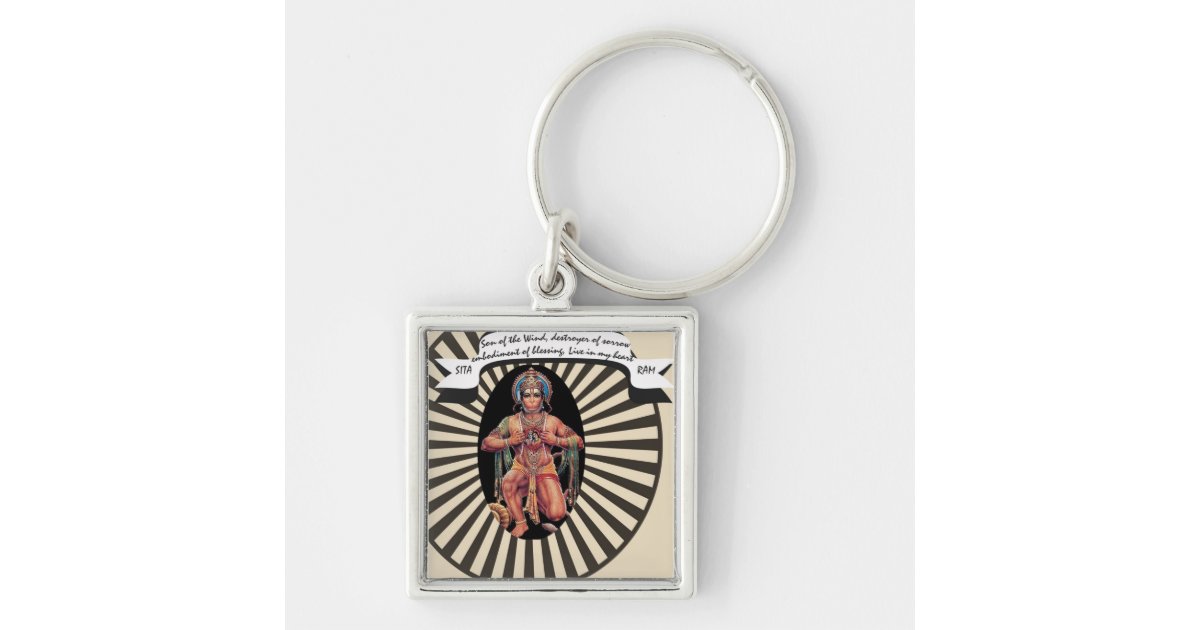 Hanuman Keychain! Key Ring | Zazzle