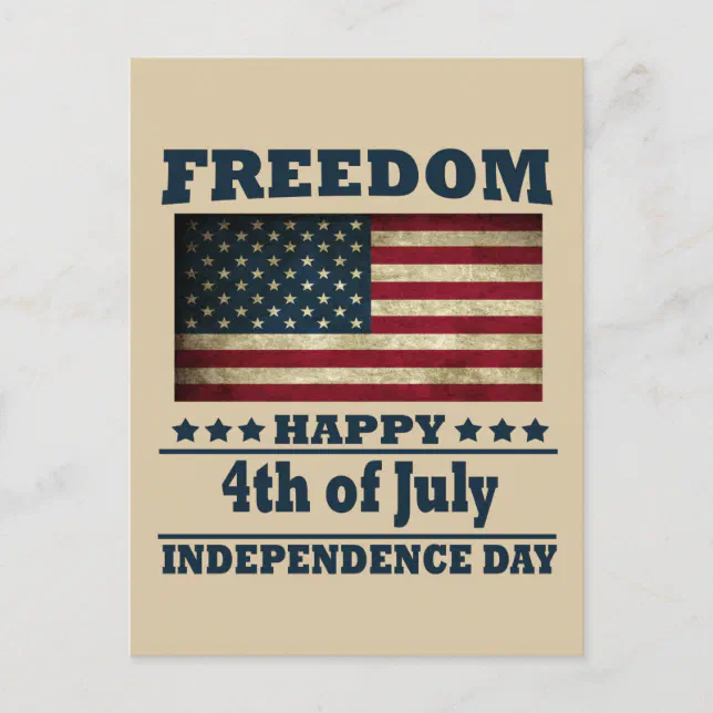 Happy 4th of july independence day postcard | Zazzle